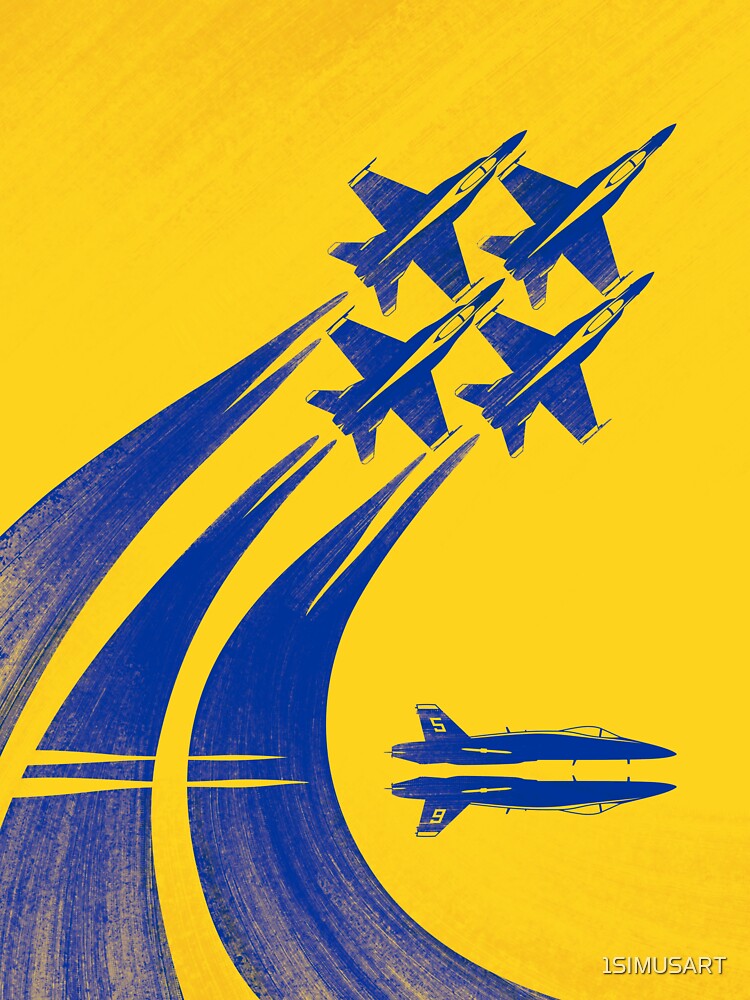 "Blue Angels Graphic Illustration" Sticker for Sale by 1SIMUSART ...