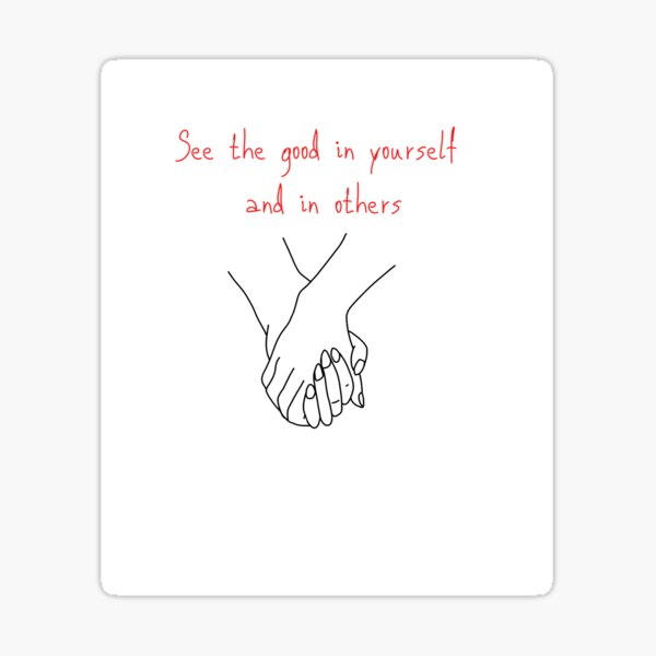 "My hand is in your hand forever" Sticker for Sale by Samokh | Redbubble