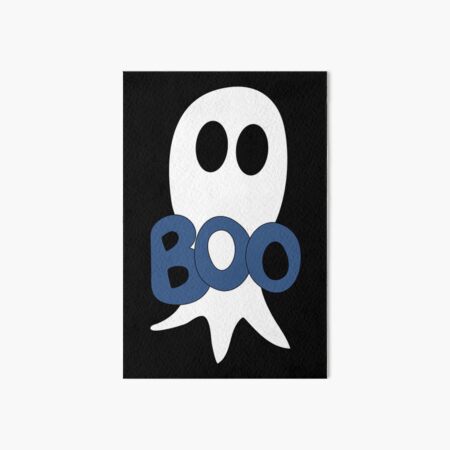 "Cute ghost cartoon with BOO text " Art Board Print for Sale by ...