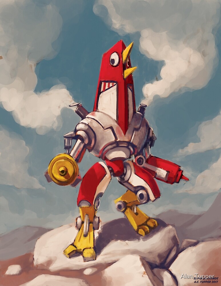 "El Pollo Grande: Defender of Atlanta" by Alan Tupper | Redbubble