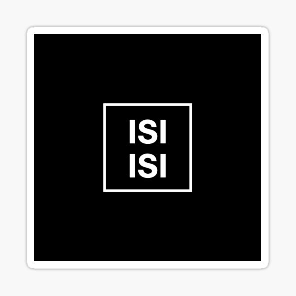 "ISI ISI" Sticker for Sale by BusinessJonas | Redbubble