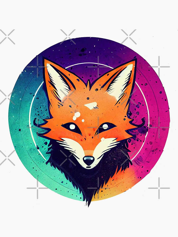"Fox Logo" Sticker for Sale by Jada-Art-Shop | Redbubble