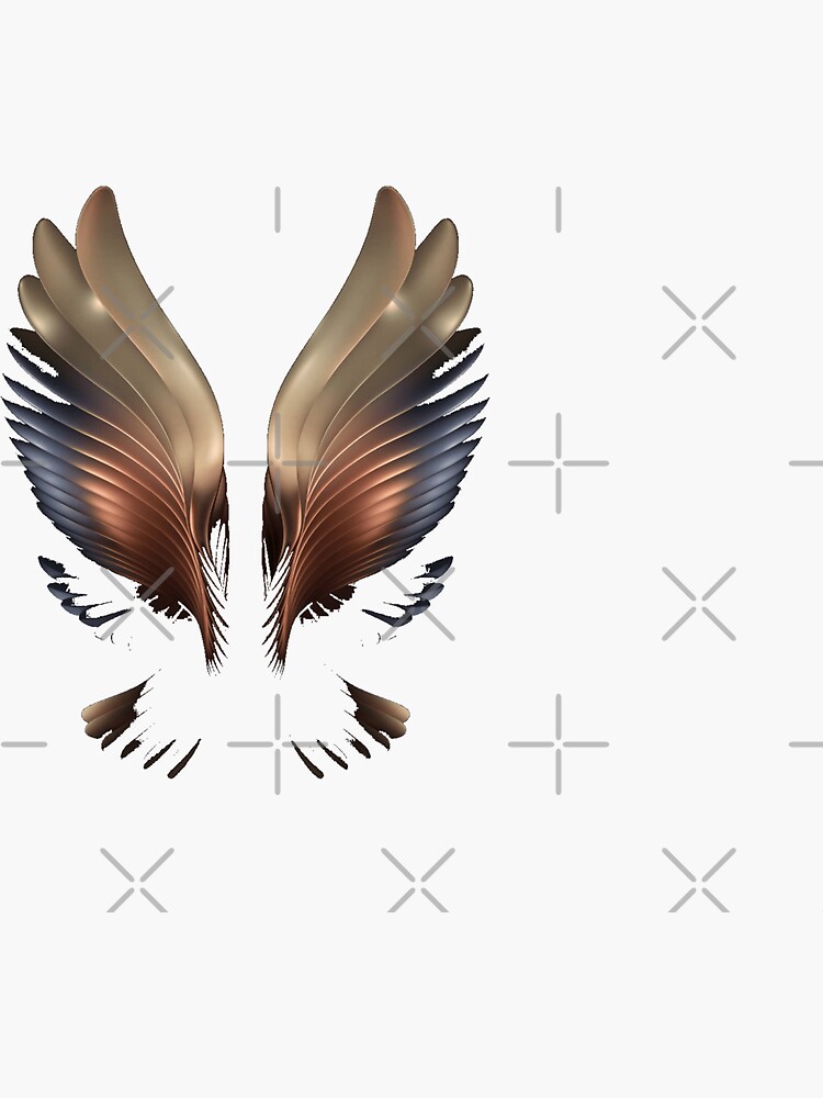 "Abstract Bird Wings" Sticker for Sale by HanifiAymen | Redbubble