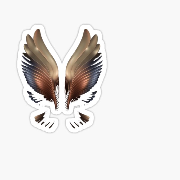 "Abstract Bird Wings" Sticker for Sale by HanifiAymen | Redbubble