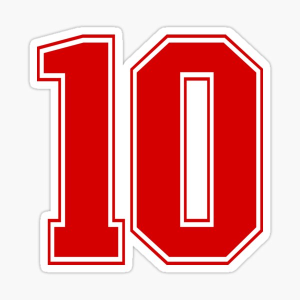 "Number number 10" Sticker for Sale by emeksedesign | Redbubble