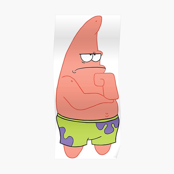 "Patrick - Freeform Jazz - Spongebob" Poster for Sale by ohlovelypop ...