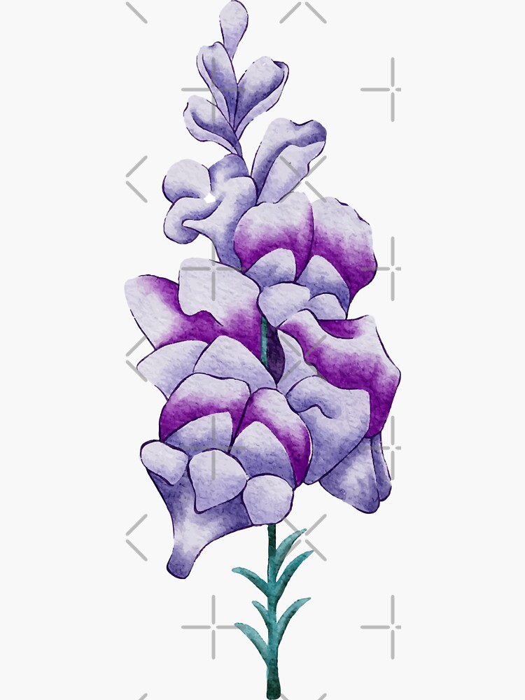"vintage snapdragons" Sticker for Sale by elghachihades | Redbubble