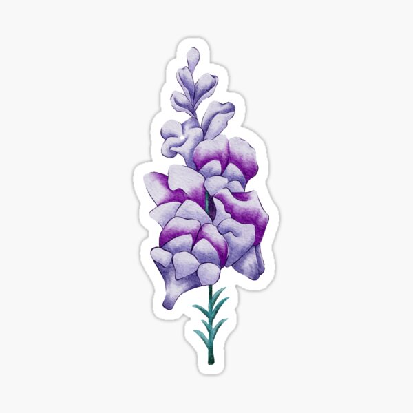 "vintage snapdragons" Sticker for Sale by elghachihades | Redbubble