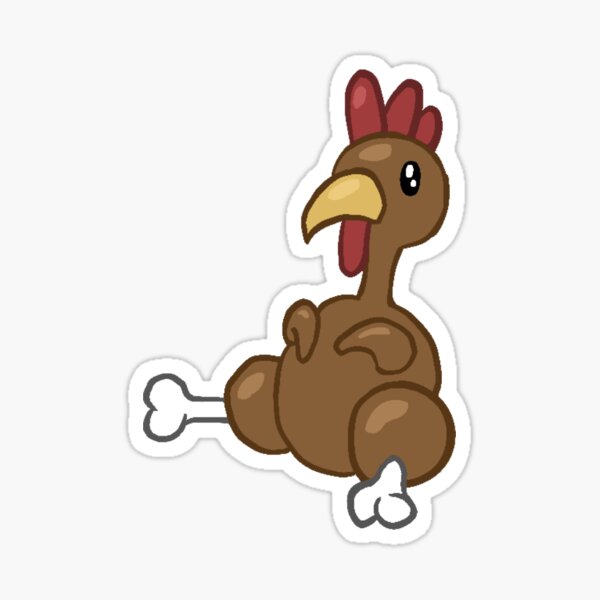 "Cute Cooked Turkey" Sticker for Sale by PlumpParrot | Redbubble
