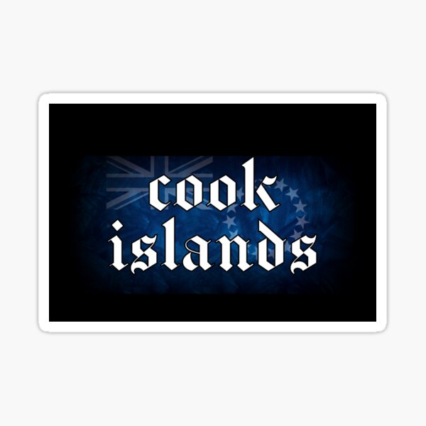 "Cook Islands" Sticker for Sale by PolyMicroMela | Redbubble