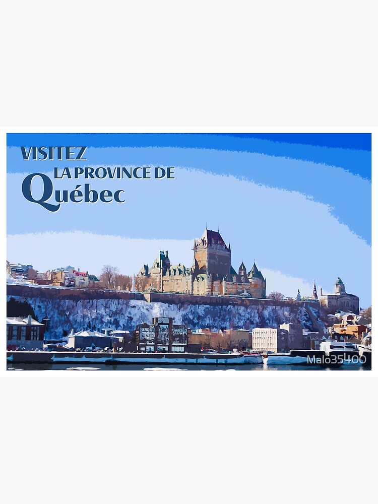 "Visit Quebec Retro Travel Poster" Poster for Sale by Malo35400 | Redbubble