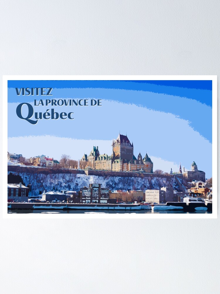 "Visit Quebec Retro Travel Poster" Poster for Sale by Malo35400 | Redbubble