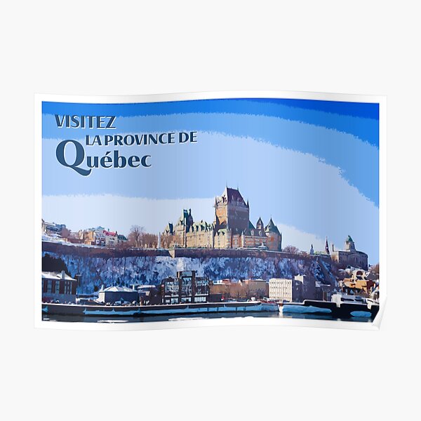 "Visit Quebec Retro Travel Poster" Poster for Sale by Malo35400 | Redbubble