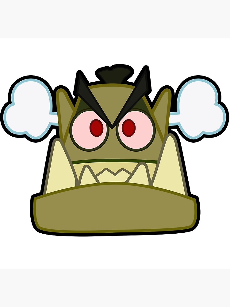 Hearthstone Angry Orc Emote Premium Matte Vertical Poster