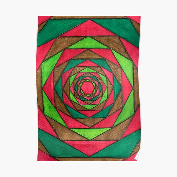 "Multi-Dimensional Vortex" Poster for Sale by PameRT-Art-369 | Redbubble