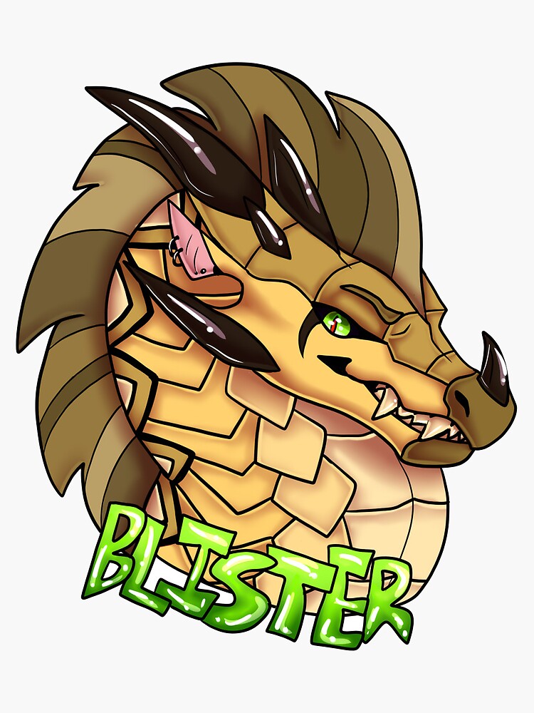 "Blister Sticker- Wings of Fire" Sticker for Sale by Tigerli1y | Redbubble