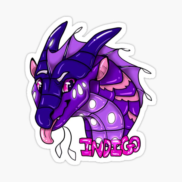 "Indigo Sticker- Wings of Fire" Sticker for Sale by Tigerli1y | Redbubble