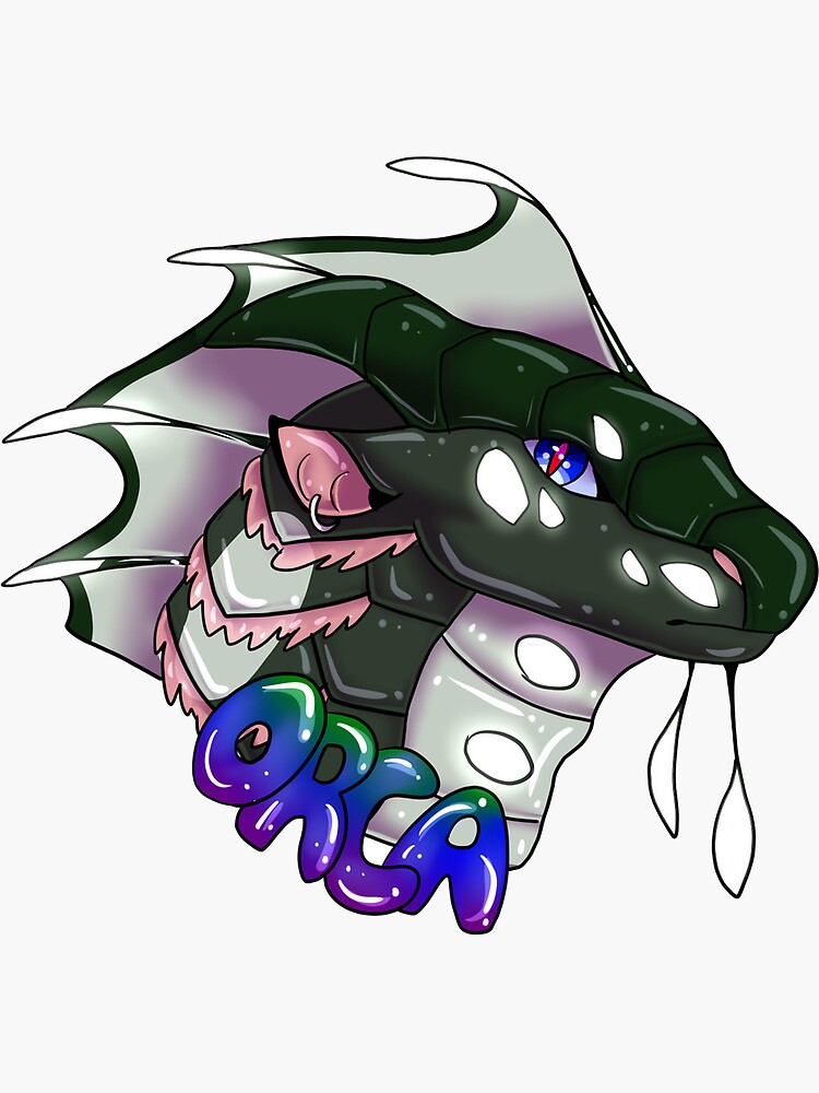 "Orca Sticker- Wings of Fire" Sticker for Sale by Tigerli1y | Redbubble