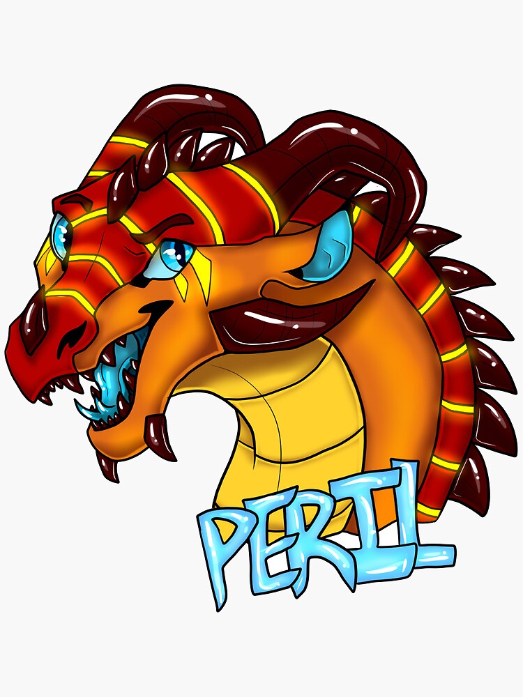 "Peril Sticker- Wings of Fire" Sticker for Sale by Tigerli1y | Redbubble
