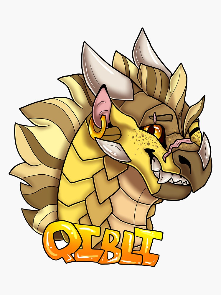 "Qibli Sticker- Wings of Fire" Sticker for Sale by Tigerli1y | Redbubble