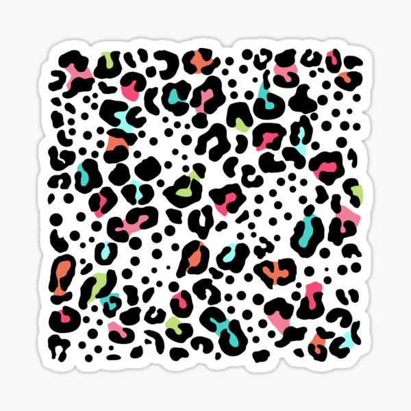 "Leopard Cheetah Dots Pattern" Sticker for Sale by AubrieBea | Redbubble