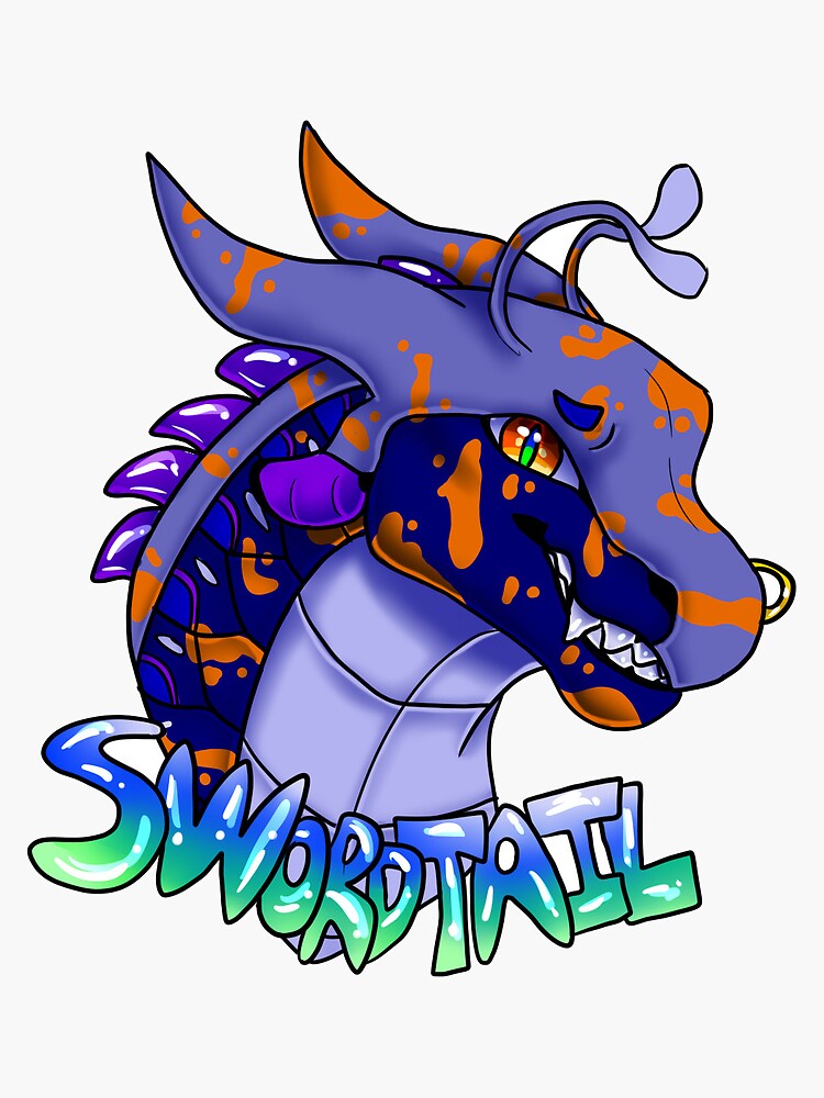 "Swordtail Sticker- Wings of Fire" Sticker for Sale by Tigerli1y ...
