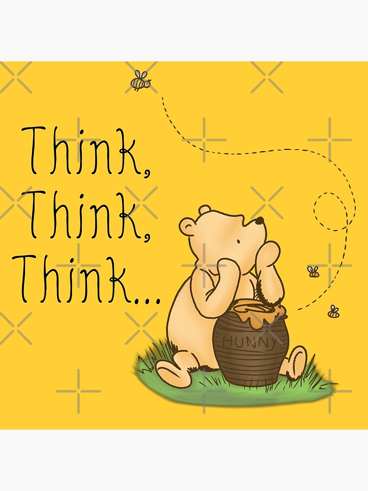 "Think Winnie the Pooh" Canvas Print for Sale by marisaj4488 | Redbubble