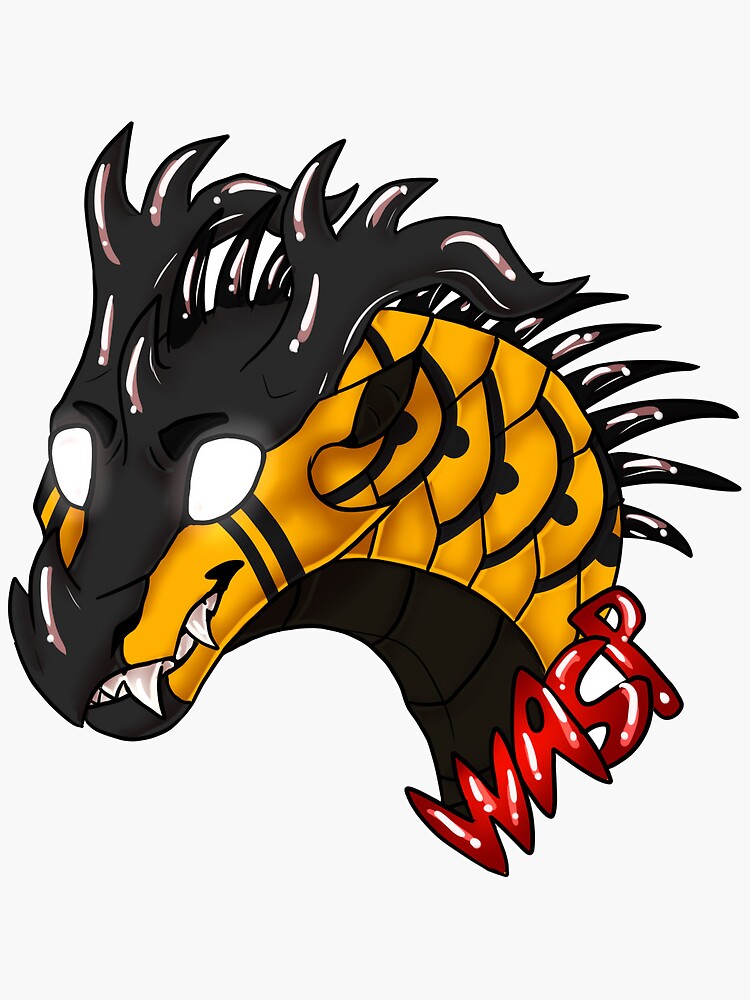 "Wasp Sticker- Wings of Fire" Sticker for Sale by Tigerli1y | Redbubble