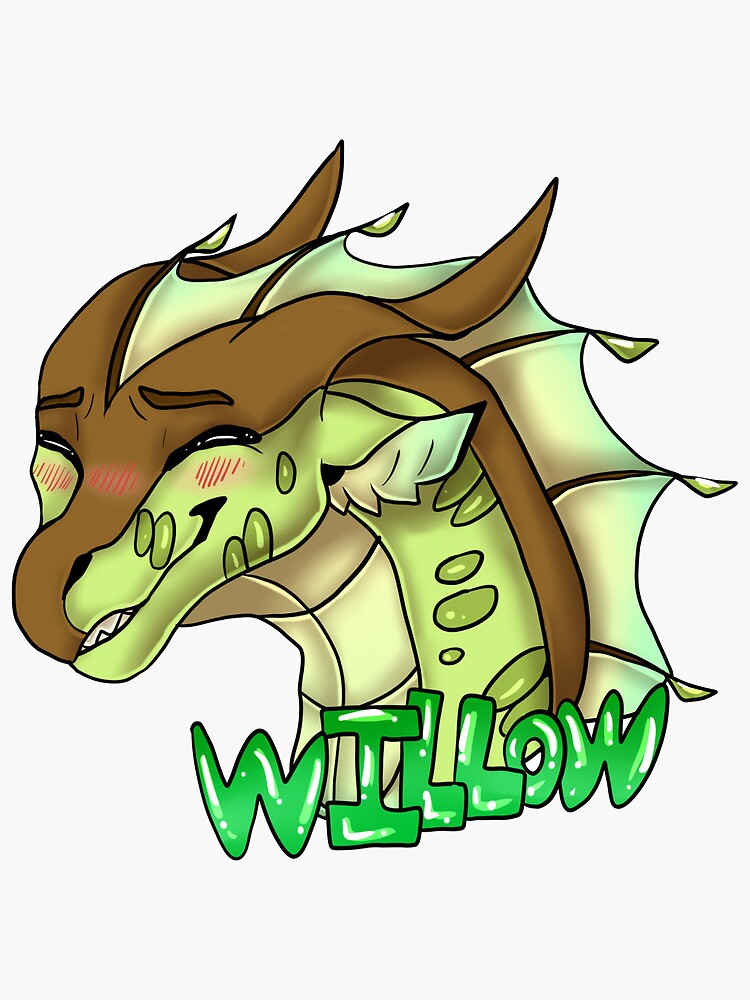 "Willow Sticker- Wings of Fire" Sticker for Sale by Tigerli1y | Redbubble