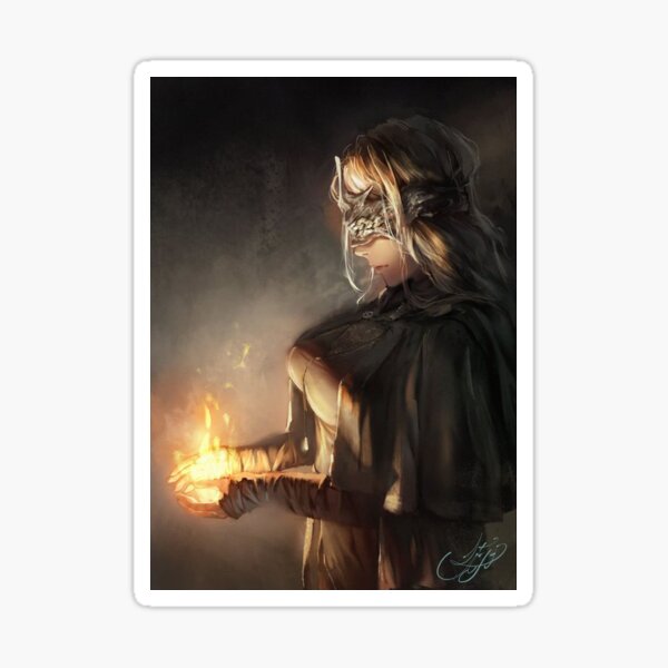 "Firekeeper " Sticker for Sale by Mouradartt | Redbubble