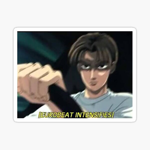 "Takumi Initial D Eurobeat" Sticker for Sale by JoelJConnor | Redbubble