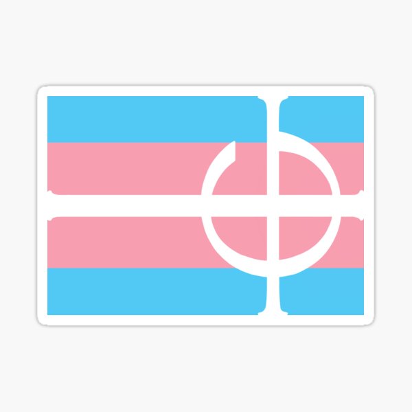 "Ghost trans flag" Sticker for Sale by eldritchenjoyer | Redbubble