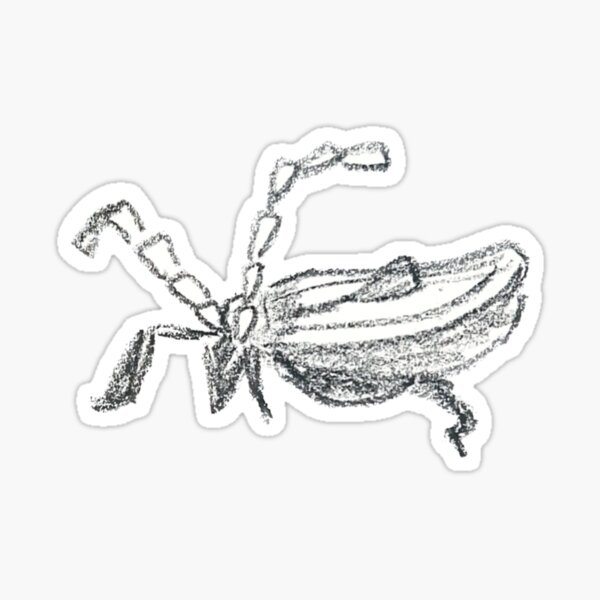 "Crayon Insect" Sticker for Sale by lemoncitruszest | Redbubble
