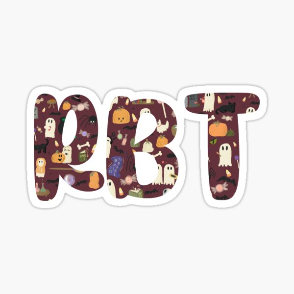 "RBT Halloween Cute Ghosts" Sticker for Sale by shelberina711 | Redbubble