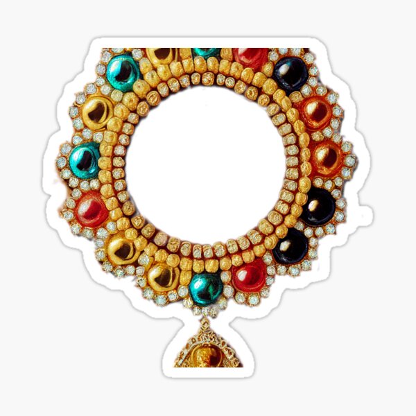 "Ancient Golden Jeweled Necklace" Sticker for Sale by Sintex7 | Redbubble