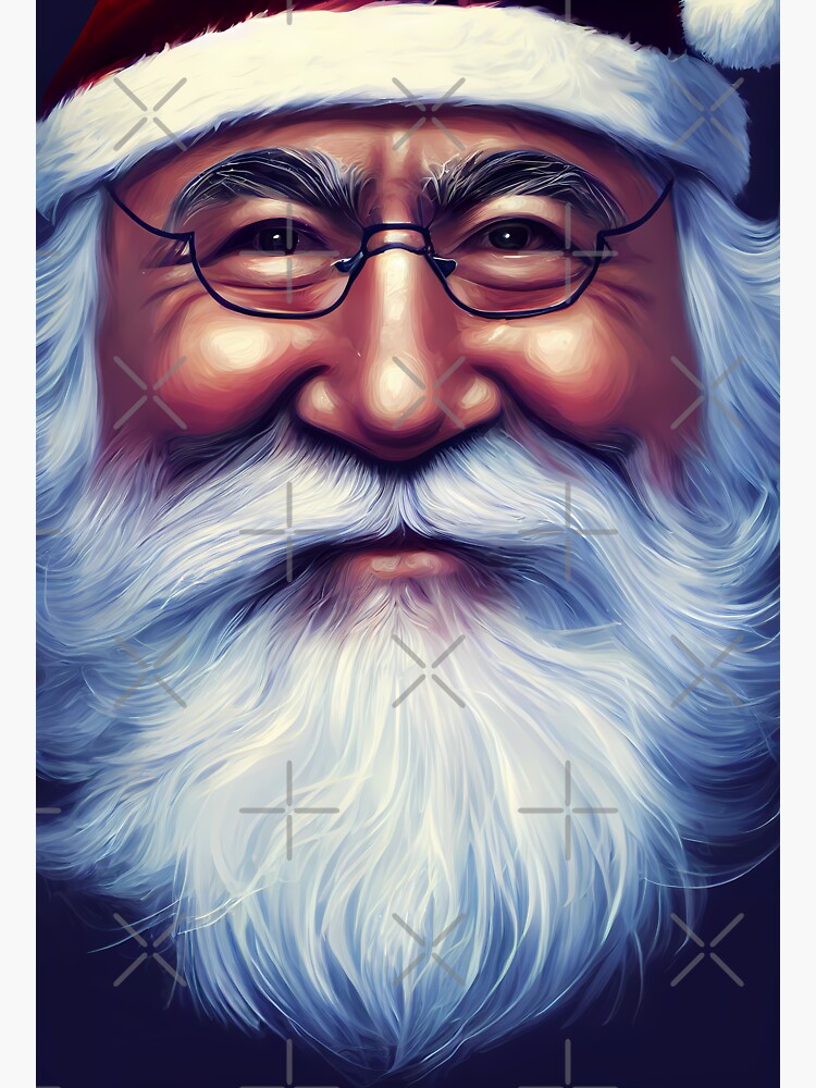"Santa Claus Kris Kringle Father Christmas happy and jolly smiling ...