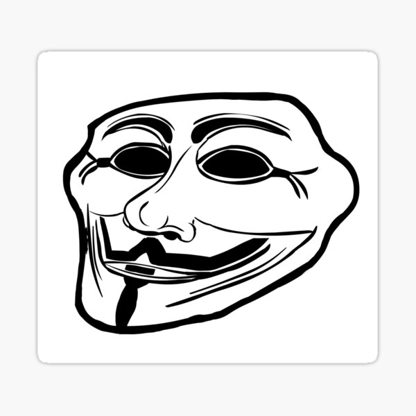 Sticker: Troll Face | Redbubble