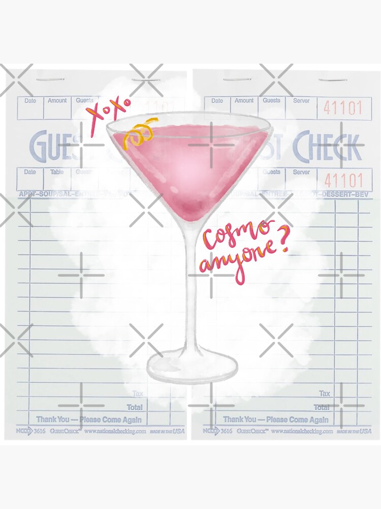 "cosmo anyone?" Sticker for Sale by alexnoellejones | Redbubble