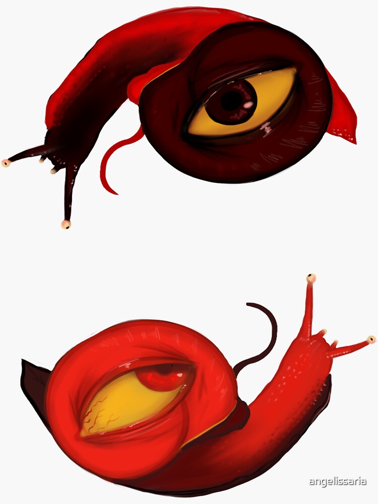 "Demon snails 2 pack " Sticker for Sale by angelissaria | Redbubble