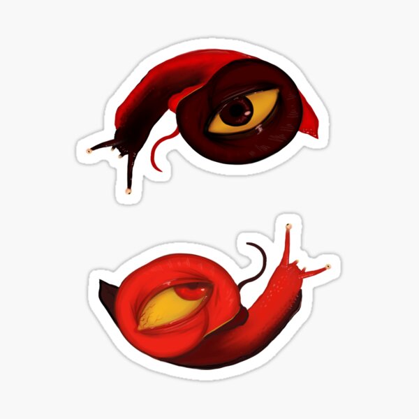 "Demon snails 2 pack " Sticker for Sale by angelissaria | Redbubble