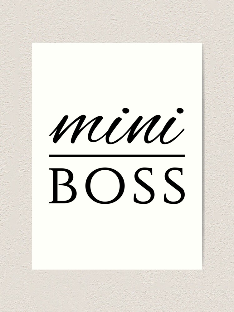 "Family Mini Boss" Art Print for Sale by kleynard | Redbubble