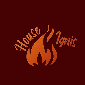 "House Ignis Color " Sticker for Sale by Celticrose721 | Redbubble