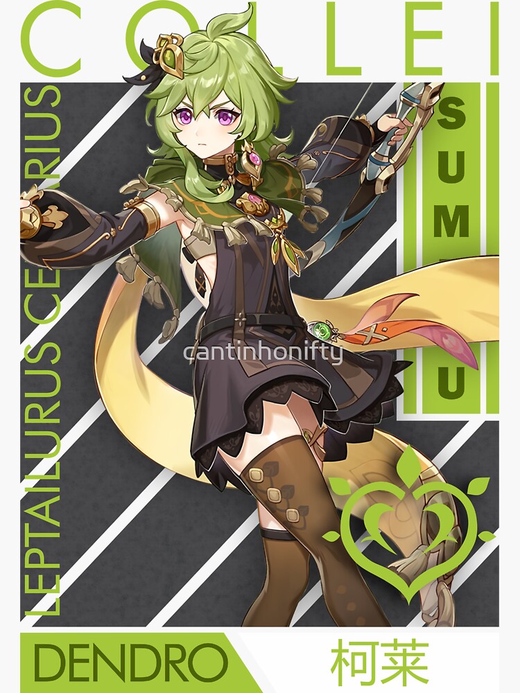 "Collei - Genshin Impact" Sticker for Sale by cantinhonifty | Redbubble