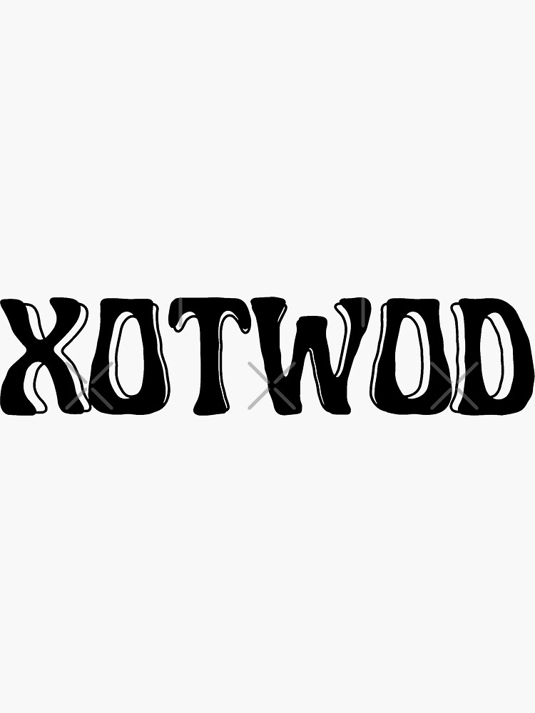 "xotwod " Sticker for Sale by WyvernTM | Redbubble