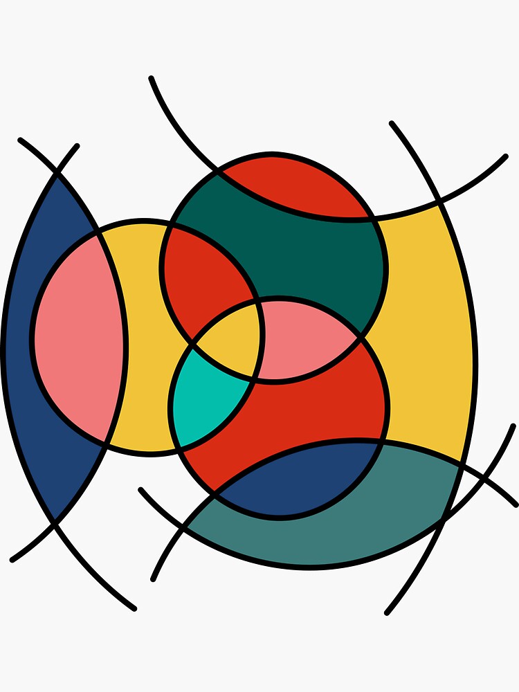 "Surreal Shapes (Miro Inspired)" Sticker for Sale by Texterns | Redbubble