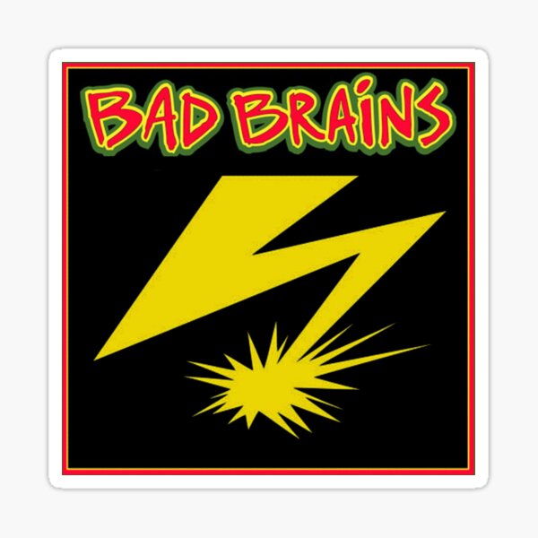 "Bad Brains Lightning Bolt" Sticker for Sale by toxicrehab | Redbubble
