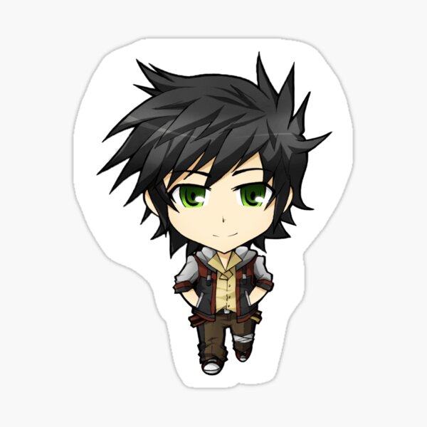 "Chibi anime boy" Sticker for Sale by allaesknouri | Redbubble