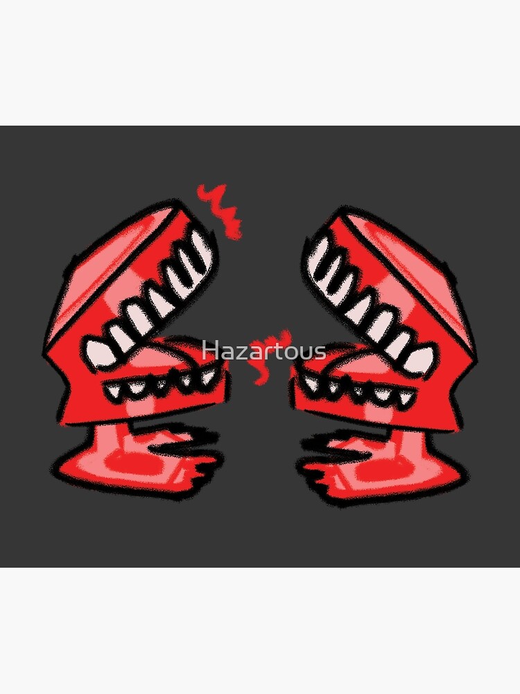 "Retro Wind-Up Teeth" Poster for Sale by Hazartous | Redbubble
