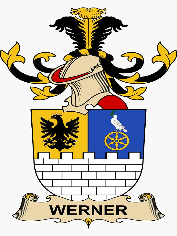 "Werner" Sticker for Sale by HaroldHeraldry | Redbubble