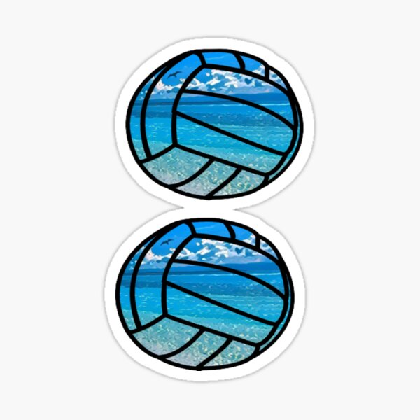 "Volleyball Ocean 2" Sticker for Sale by NICE-ARAM | Redbubble